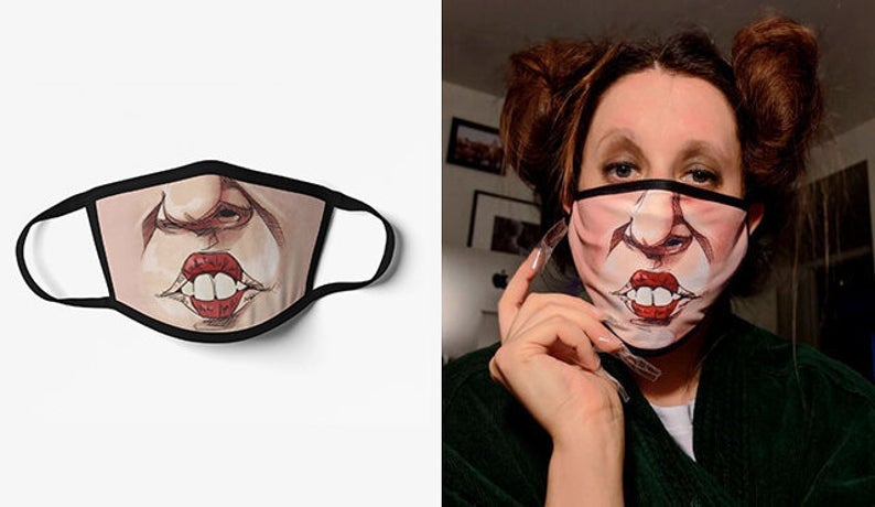 CassysTopShop + Hocus Pocus Face Mask, Halloween Mask