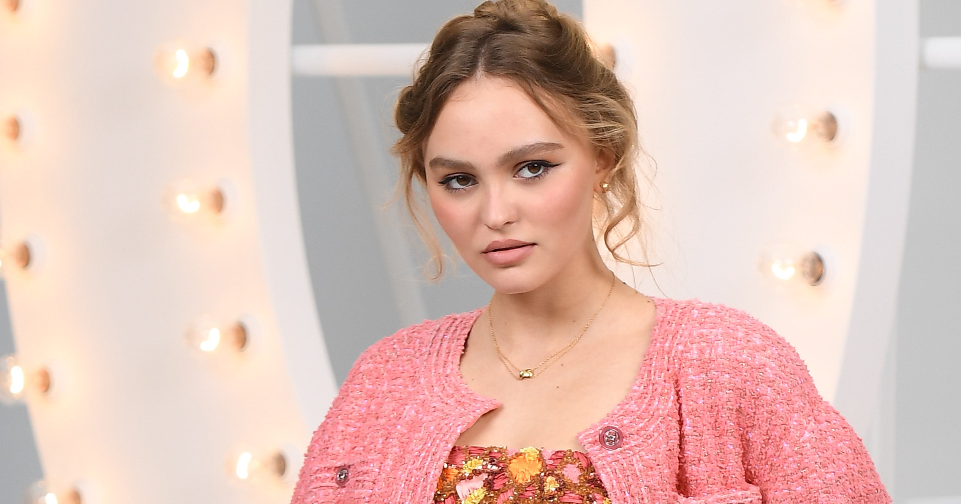 Lily-Rose Depp Wore A Belly Chain To The Chanel Show