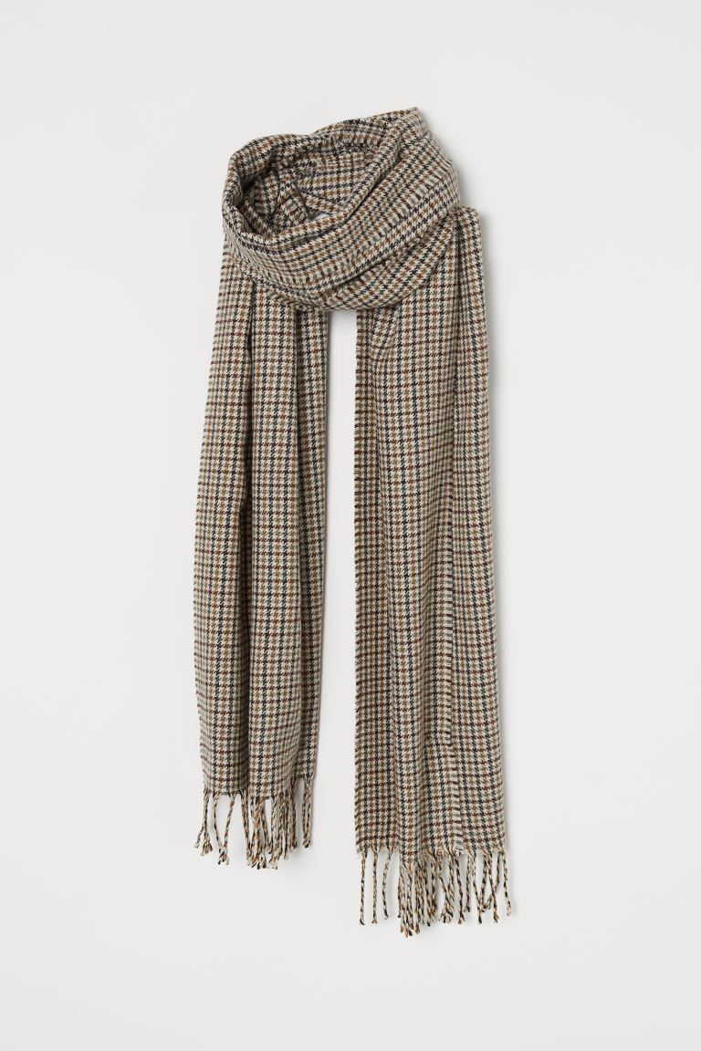H&M + Patterned Scarf