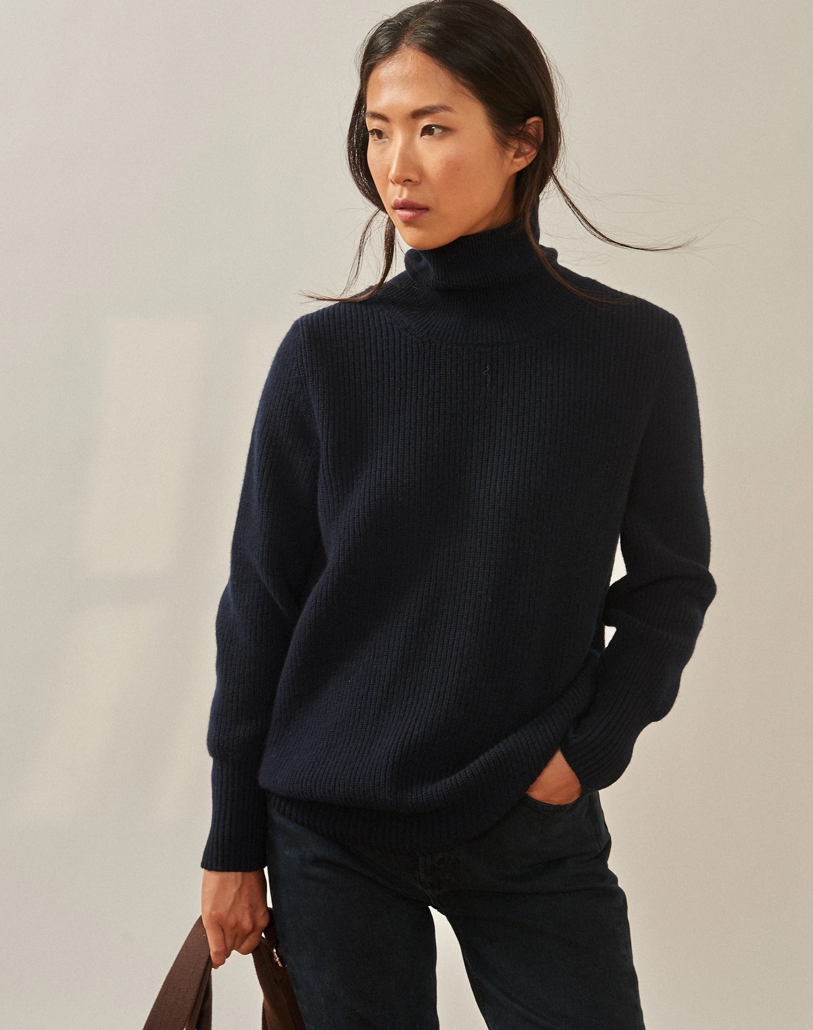 Navy Grey + The Rib Funnel