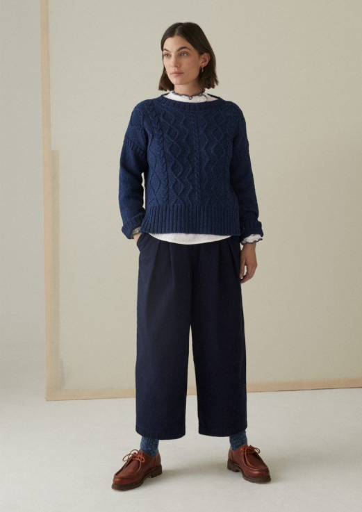 Toast + Indigo Cotton Sweater