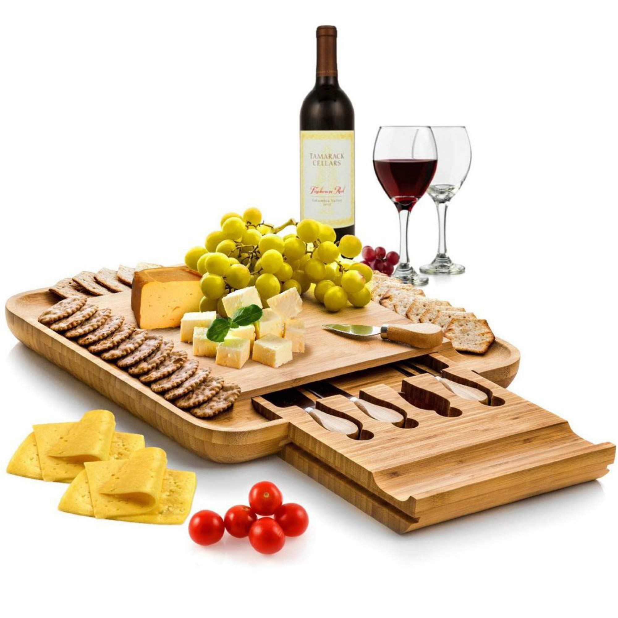 Bambüsi + Bambusi Cheese Board and Knife Set