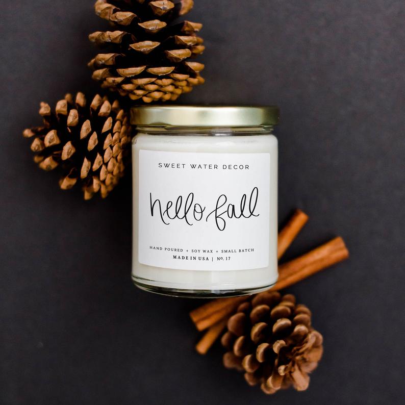SweetWaterDecor + Hello Fall Candle Scented Candle