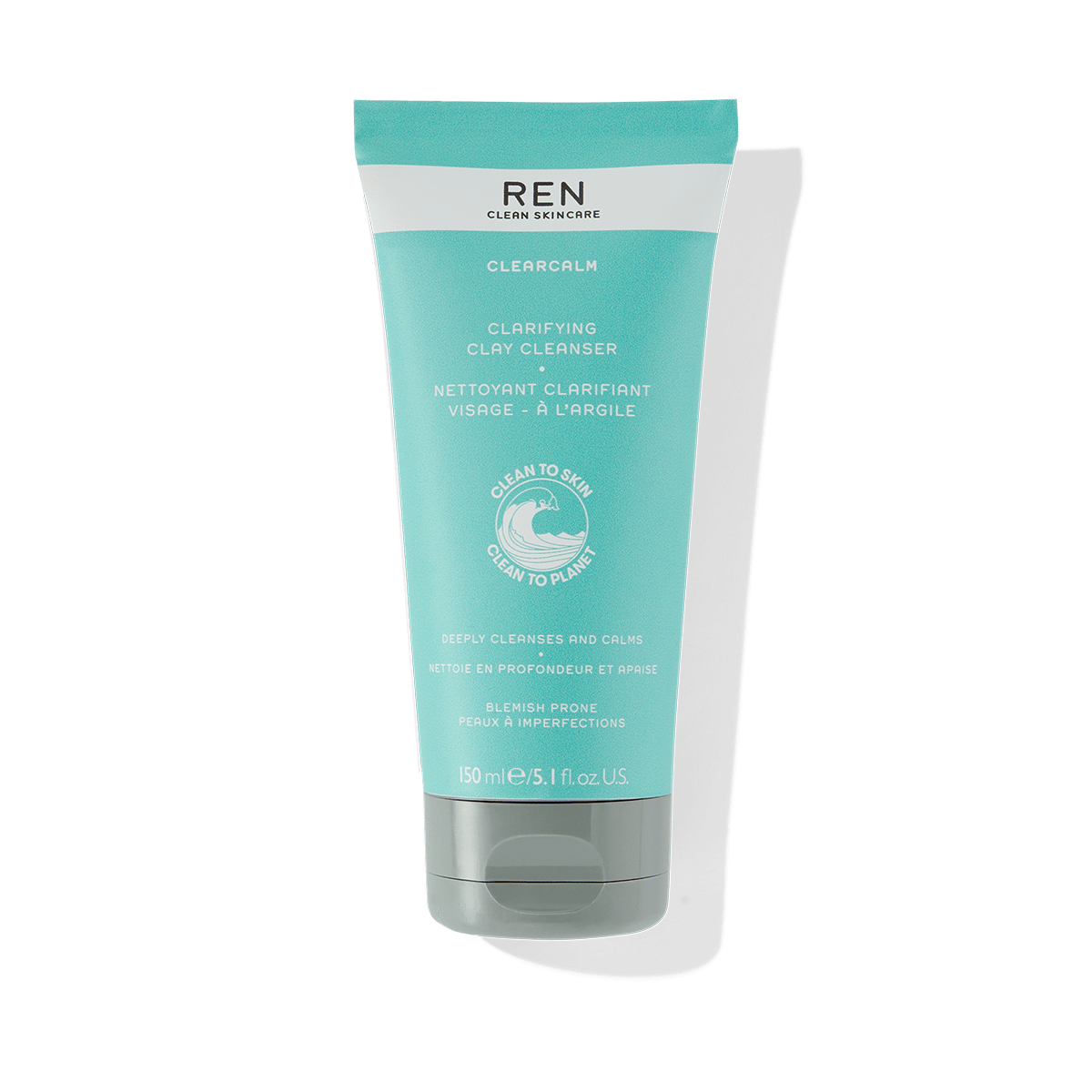 REN Clean Skincare + ClearCalm Clarifying Clay Cleanser