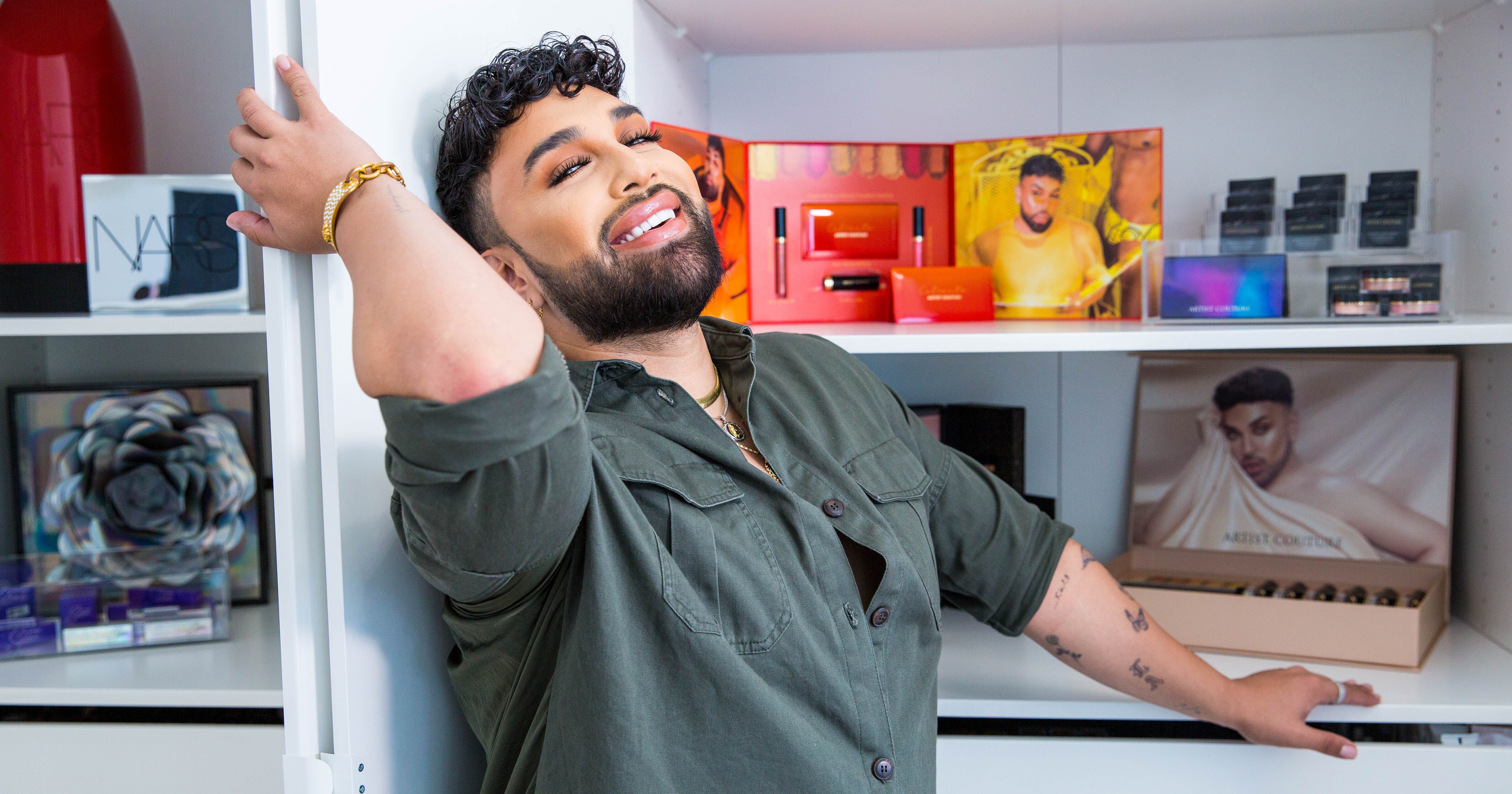 Mac_Daddyy Angel Merino Beauty Organization Closet Tour