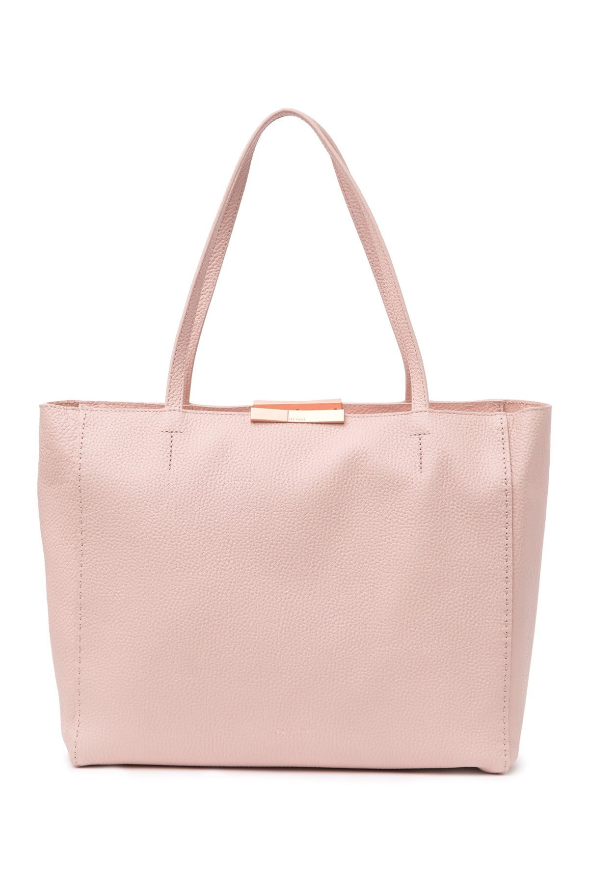 Ted Baker London + Soft Grain Leather Shopper Tote & Pouch