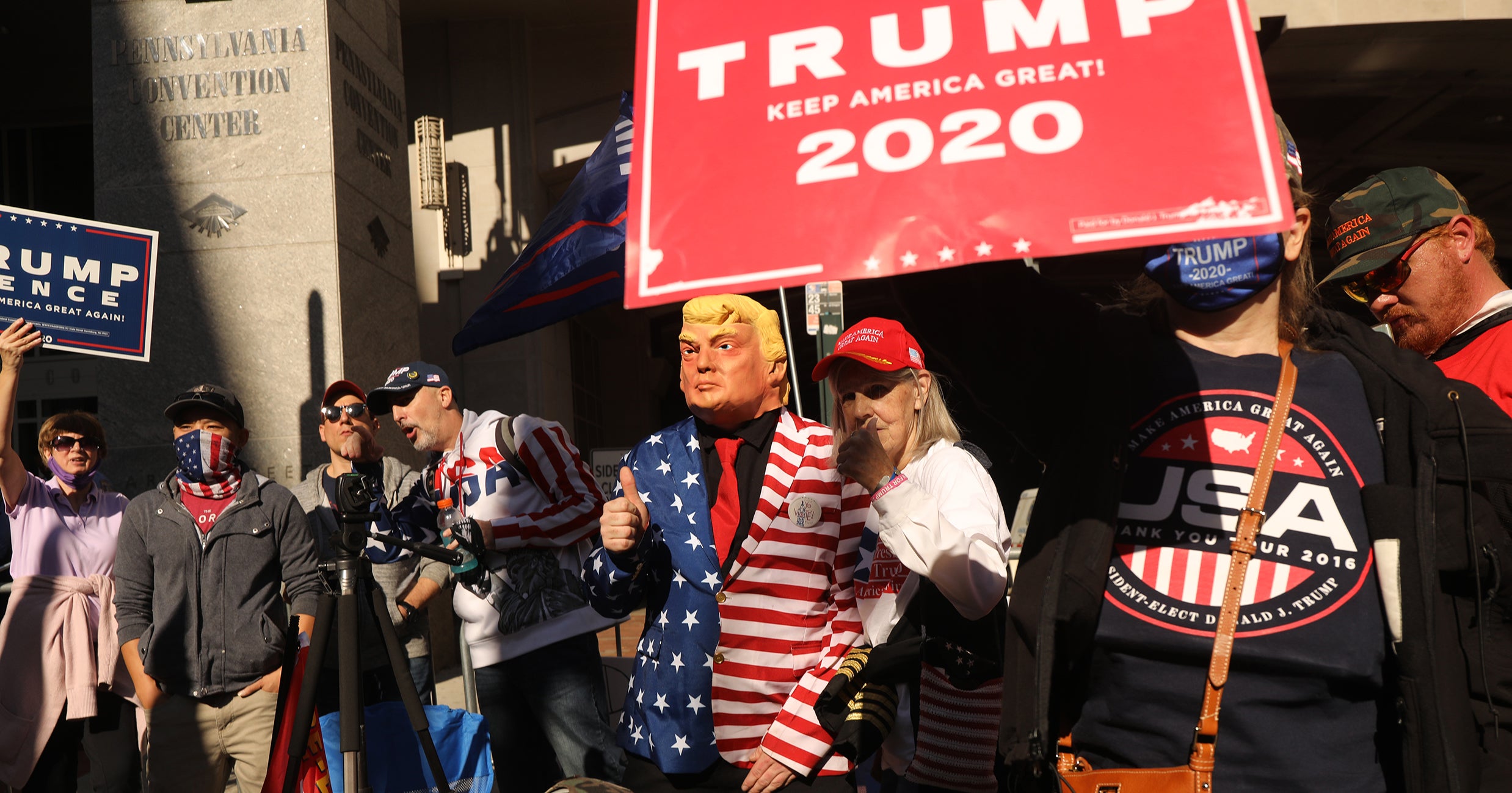 Dueling Philadelphia Protests Disagree On Vote Counting