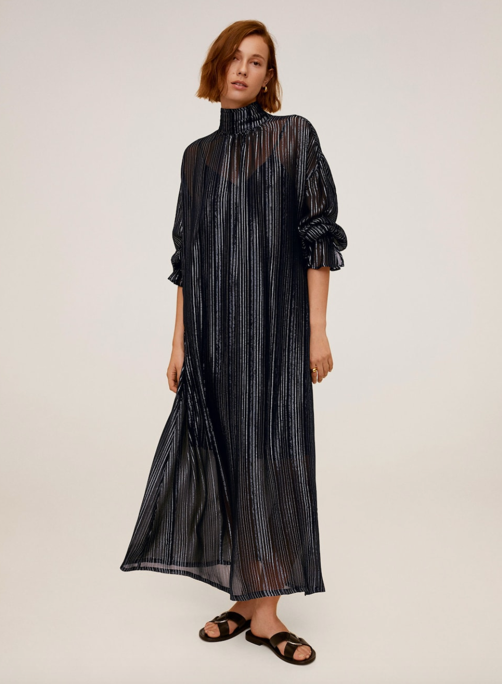 Mango + Metallic thread dress