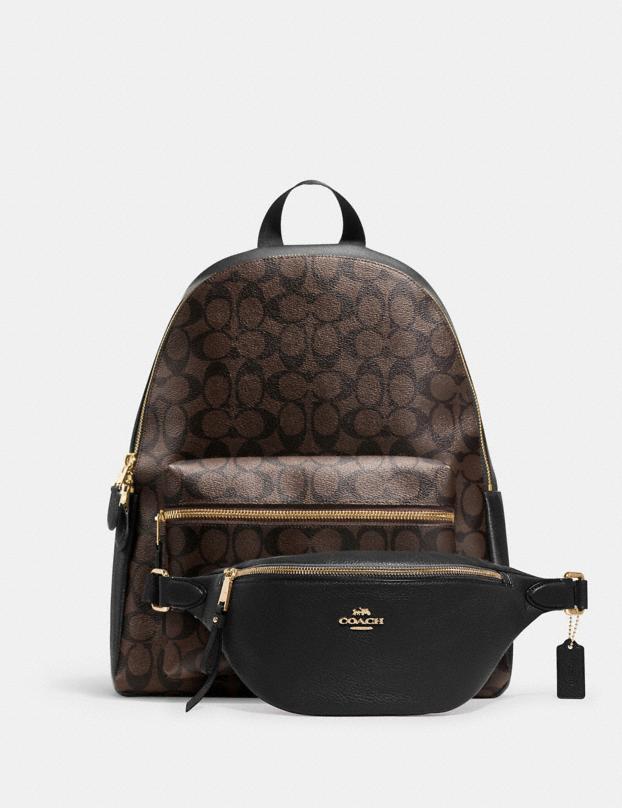 Coach + Charlie Backpack and Belt Bag Bundle