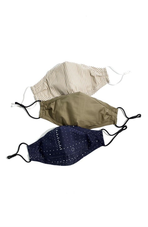 Madewell + 3-Pack Assorted Adjustable Adult Face Masks