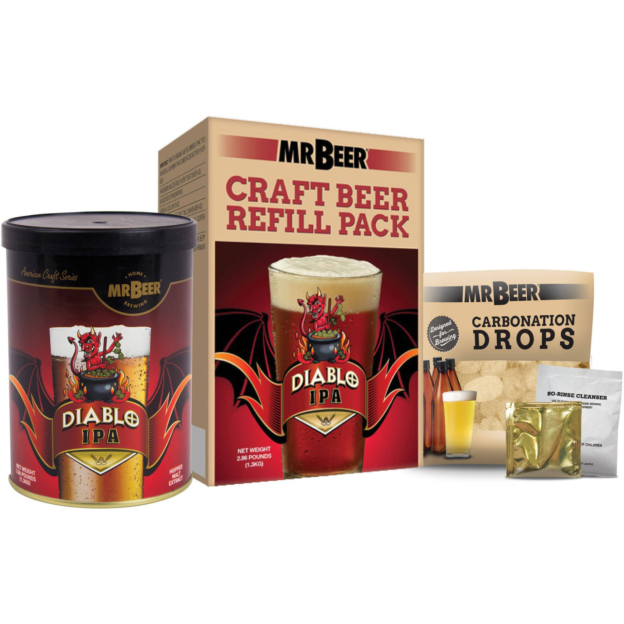 Mr. Beer + Mr. Beer Diablo IPA Craft Beer Refill Kit