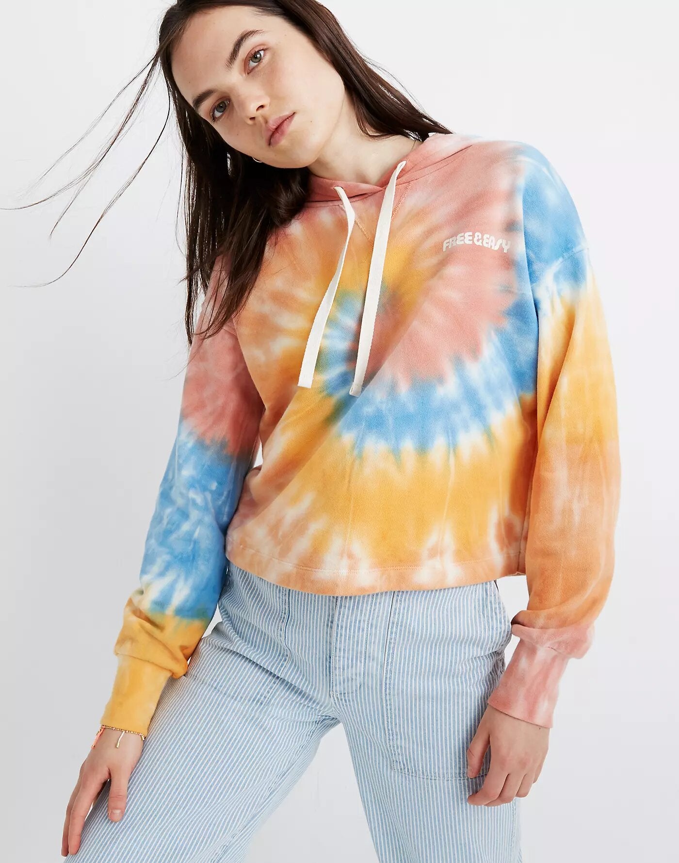 Madewell X Free And Easy® Tie Dye Hoodie Sweatshirt