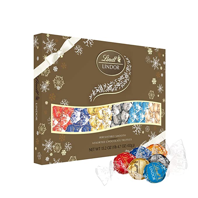 Lindt + Holiday Deluxe Assorted Truffles Gift Box