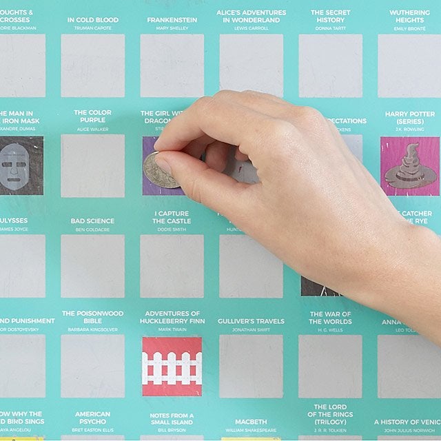 Uncommon Goods + 100 Books Scratch Off Poster