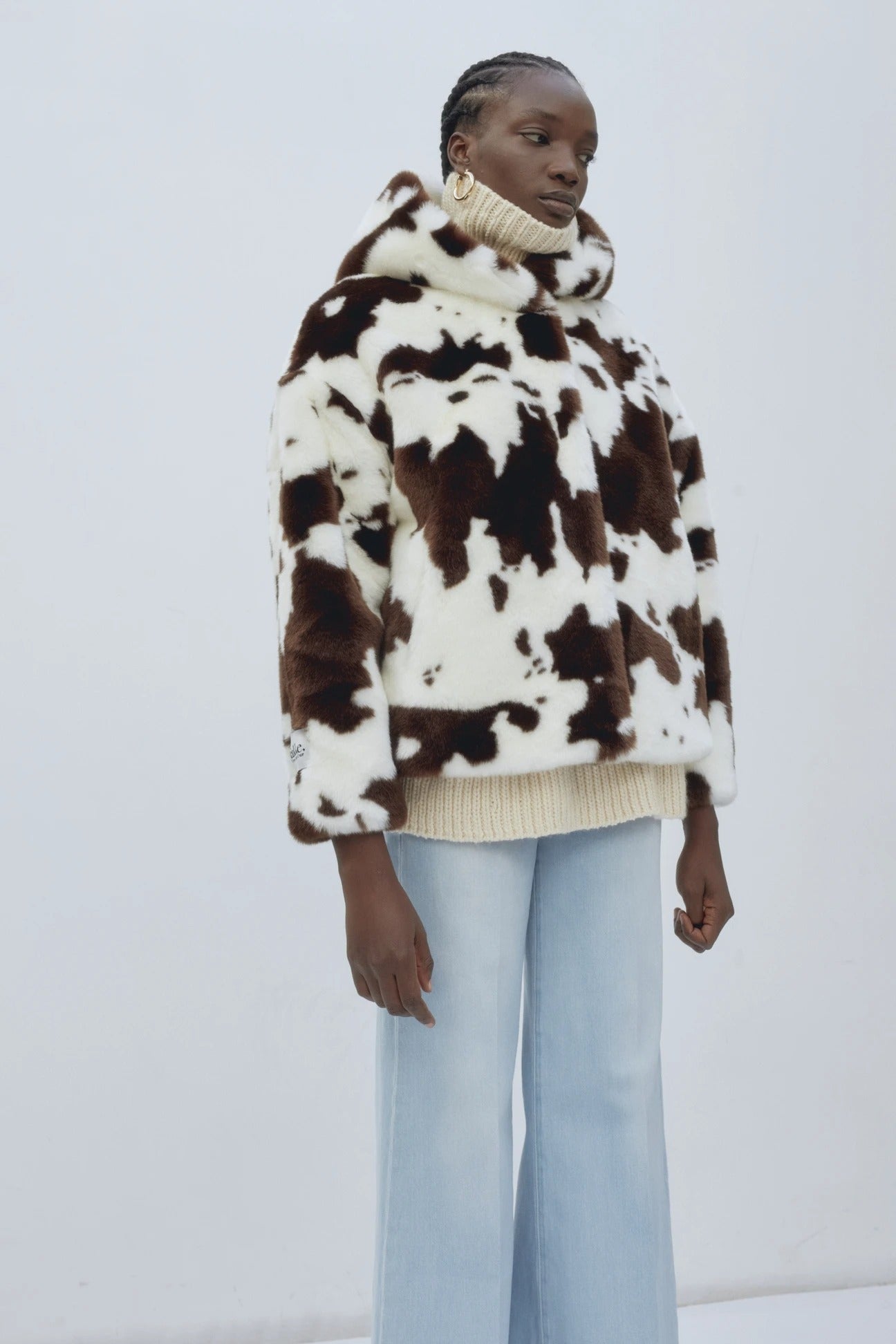 Jakke + Daisy Faux Fur Jacket Cow