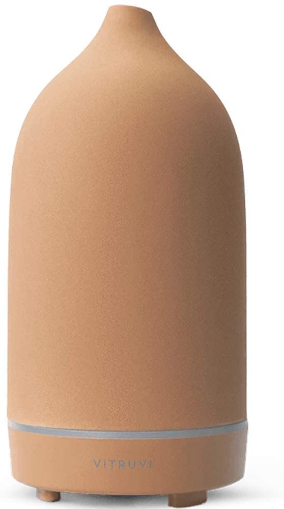 Vitruvi + Stone Ceramic Ultrasonic Essential Oil Diffuser
