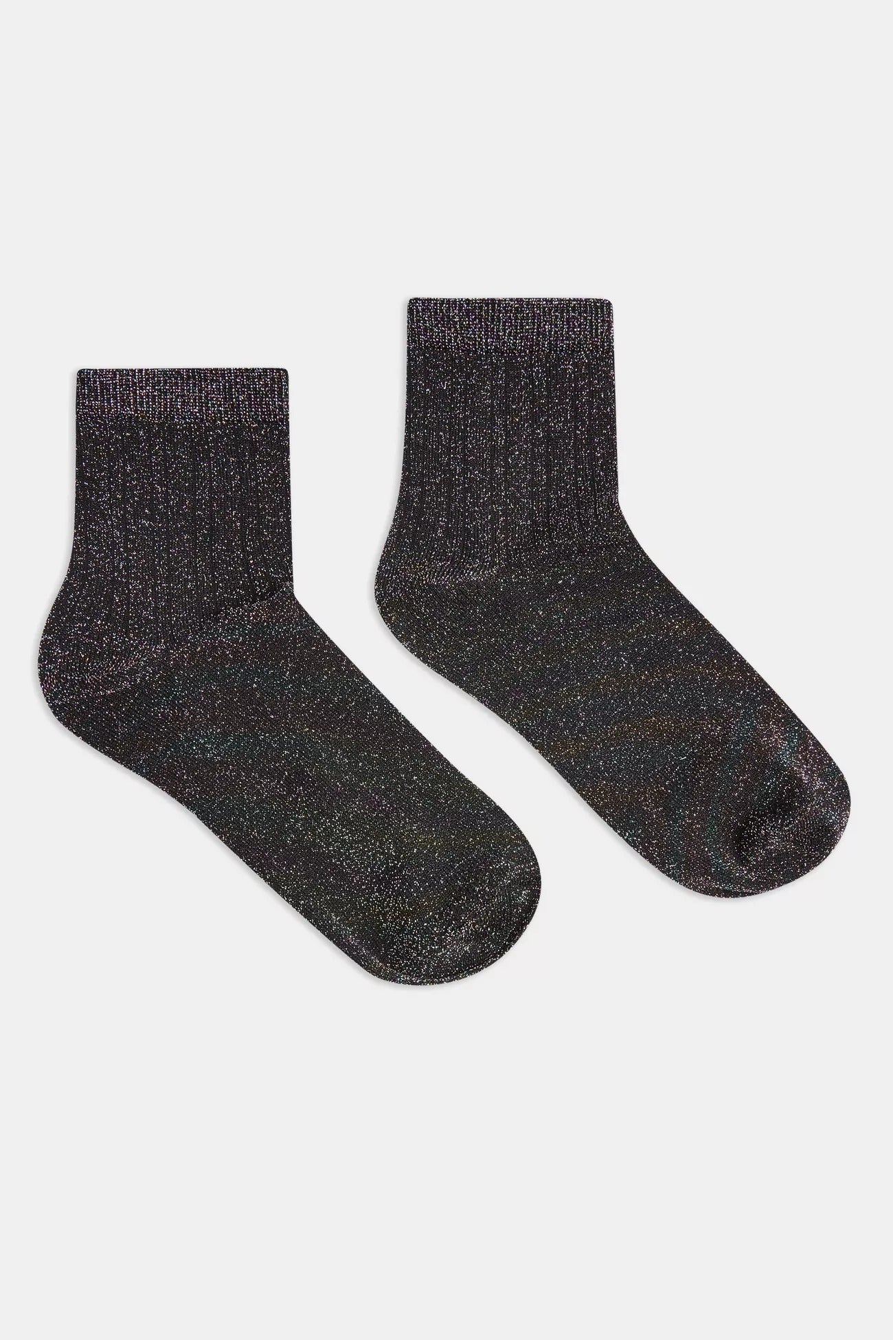Topshop + Ribbed Glitter Socks