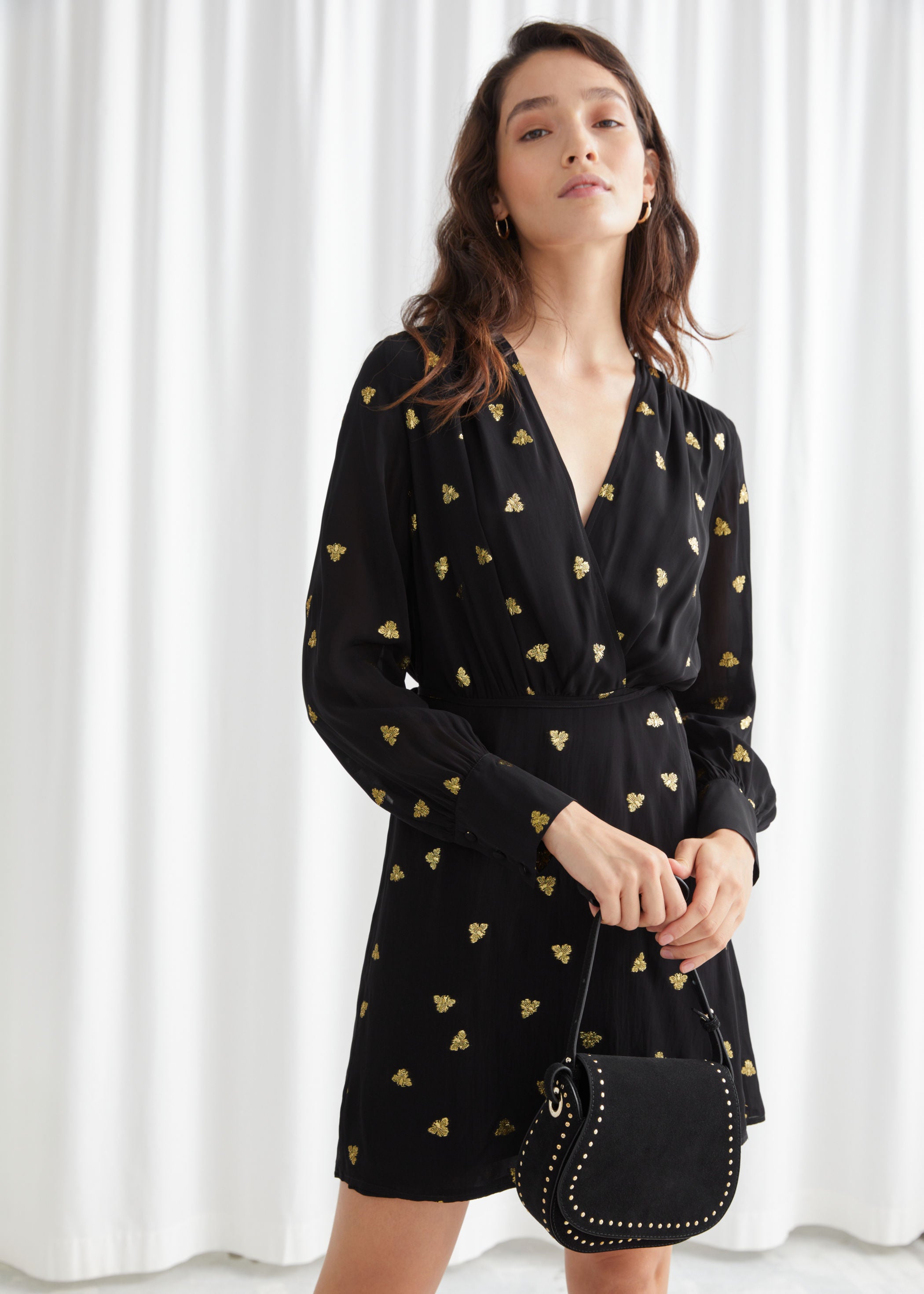 & Other Stories + Mini Wrap Dress