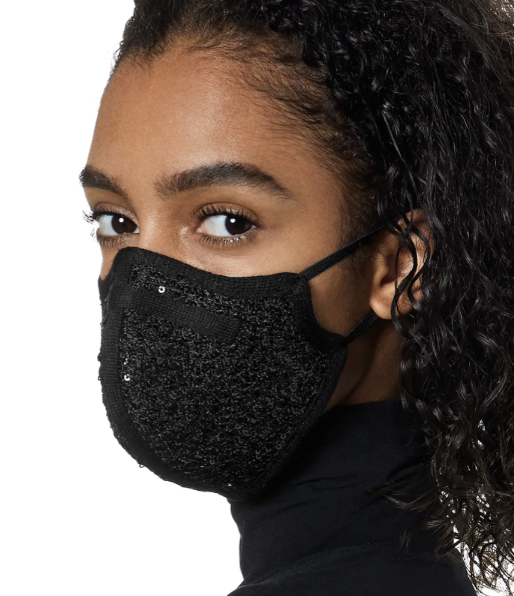 St. John + Sequin Tweed Adult Contoured Face Mask