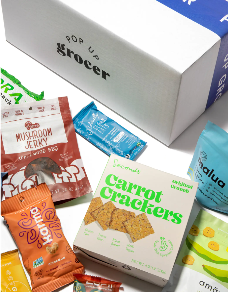 Pop Up Grocer + 10-Piece Plant-Based Gluten-Free Snack Box