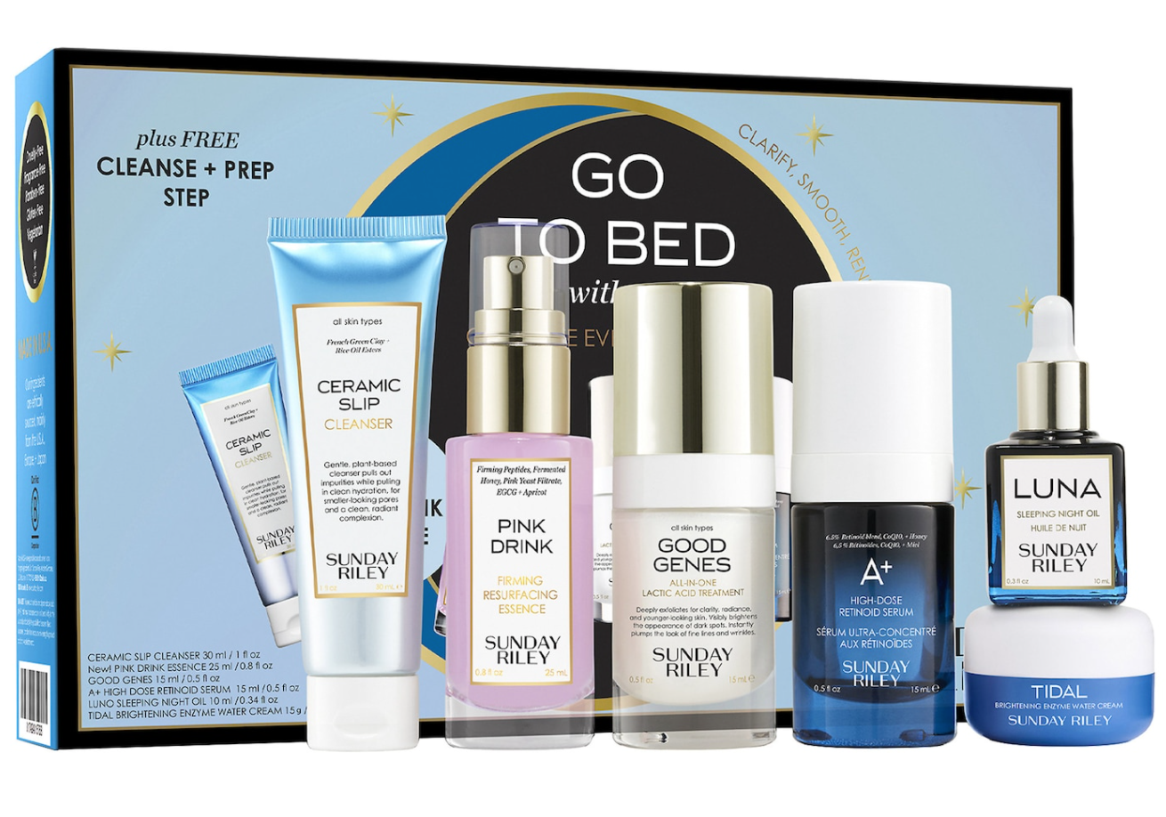 Sunday Riley + Go To Bed With Me Complete Anti-Aging Night Routine
