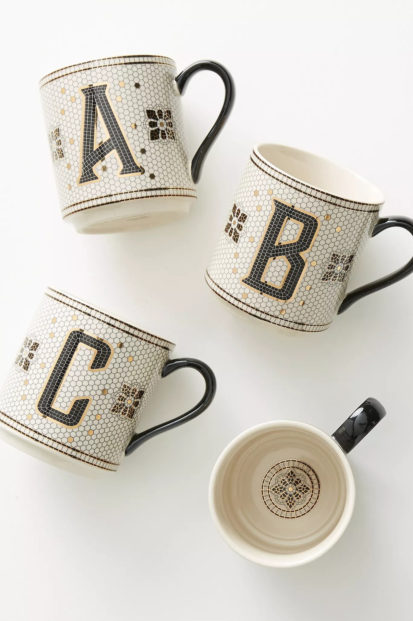Anthropologie + Tiled Margot Monogram Mug
