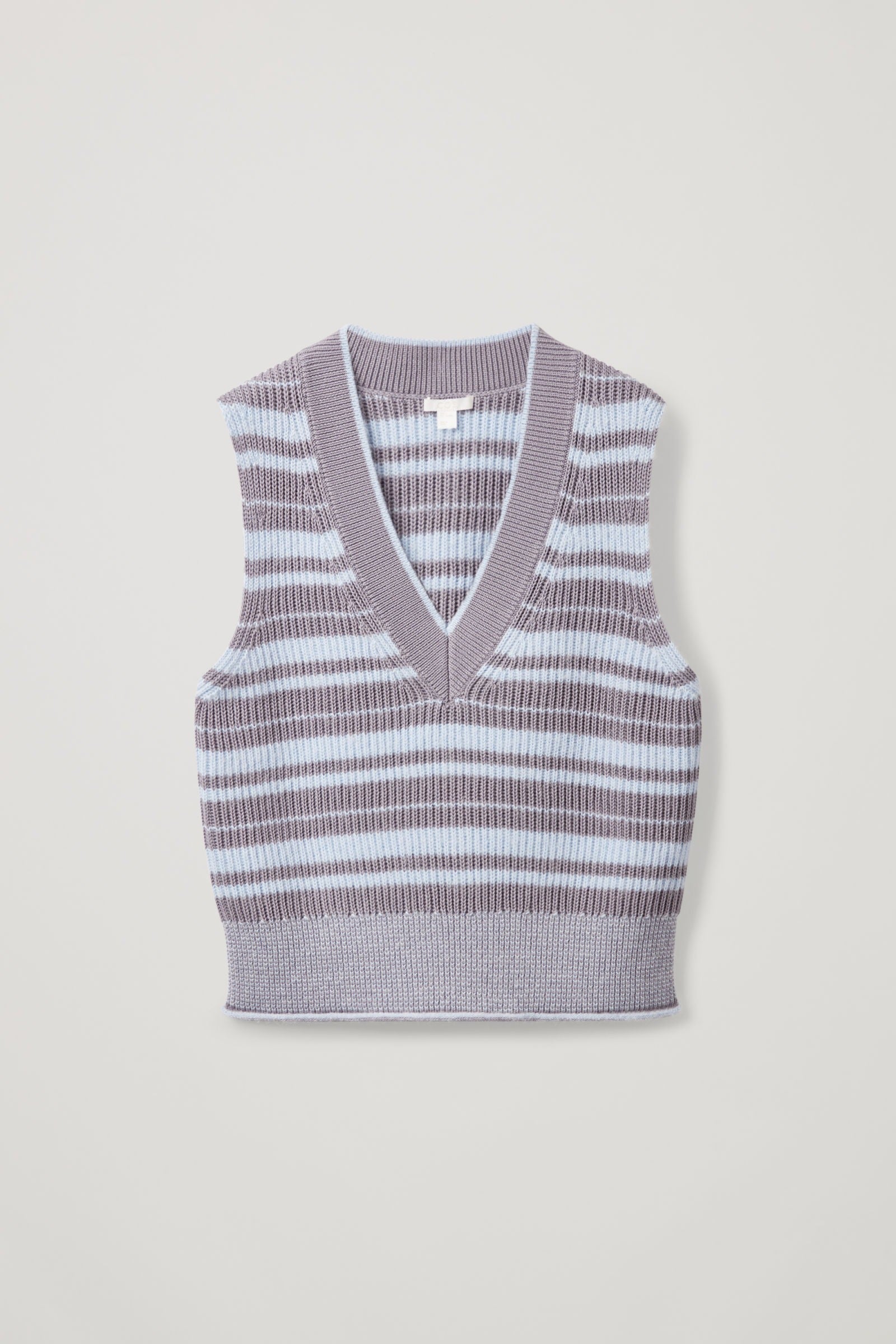 COS + Striped V-Neck Vest