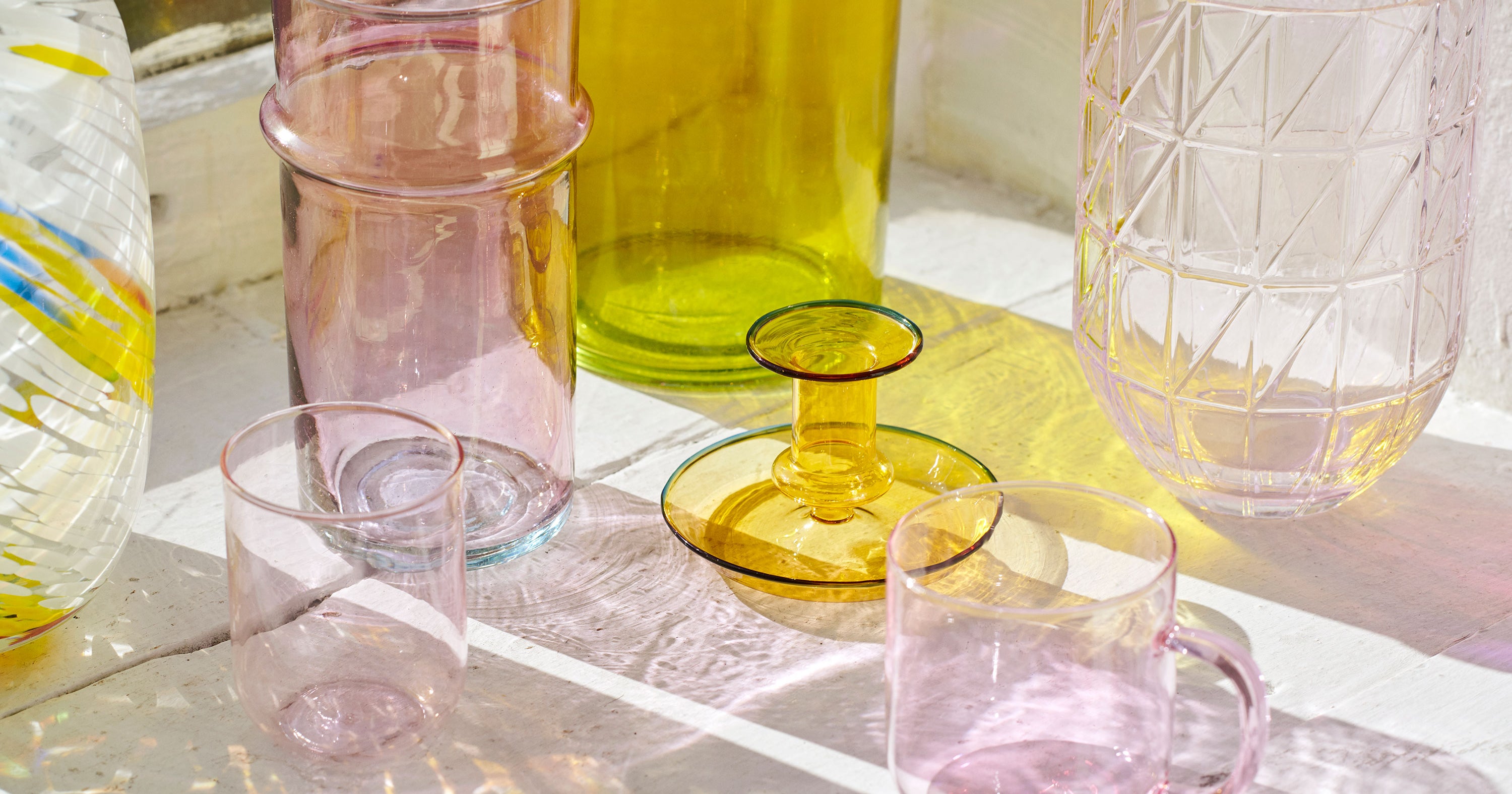 Best Coloured Glass Pieces To Subtly Brighten Your Home