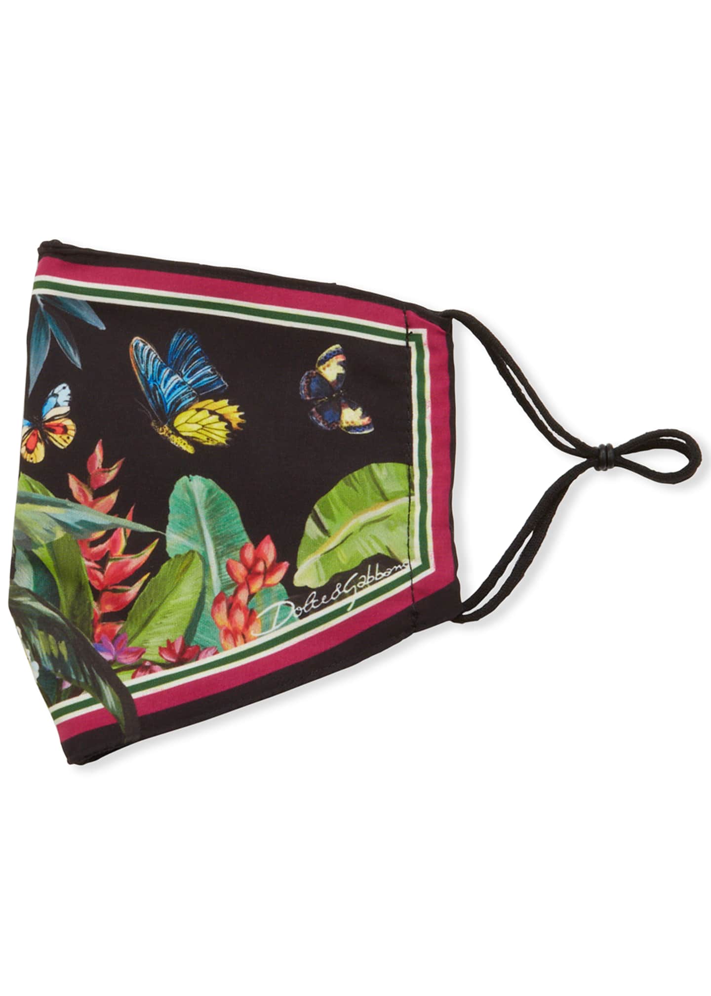 Dolce & Gabbana + Reusable Jungle-Print Cloth Mask Face Covering