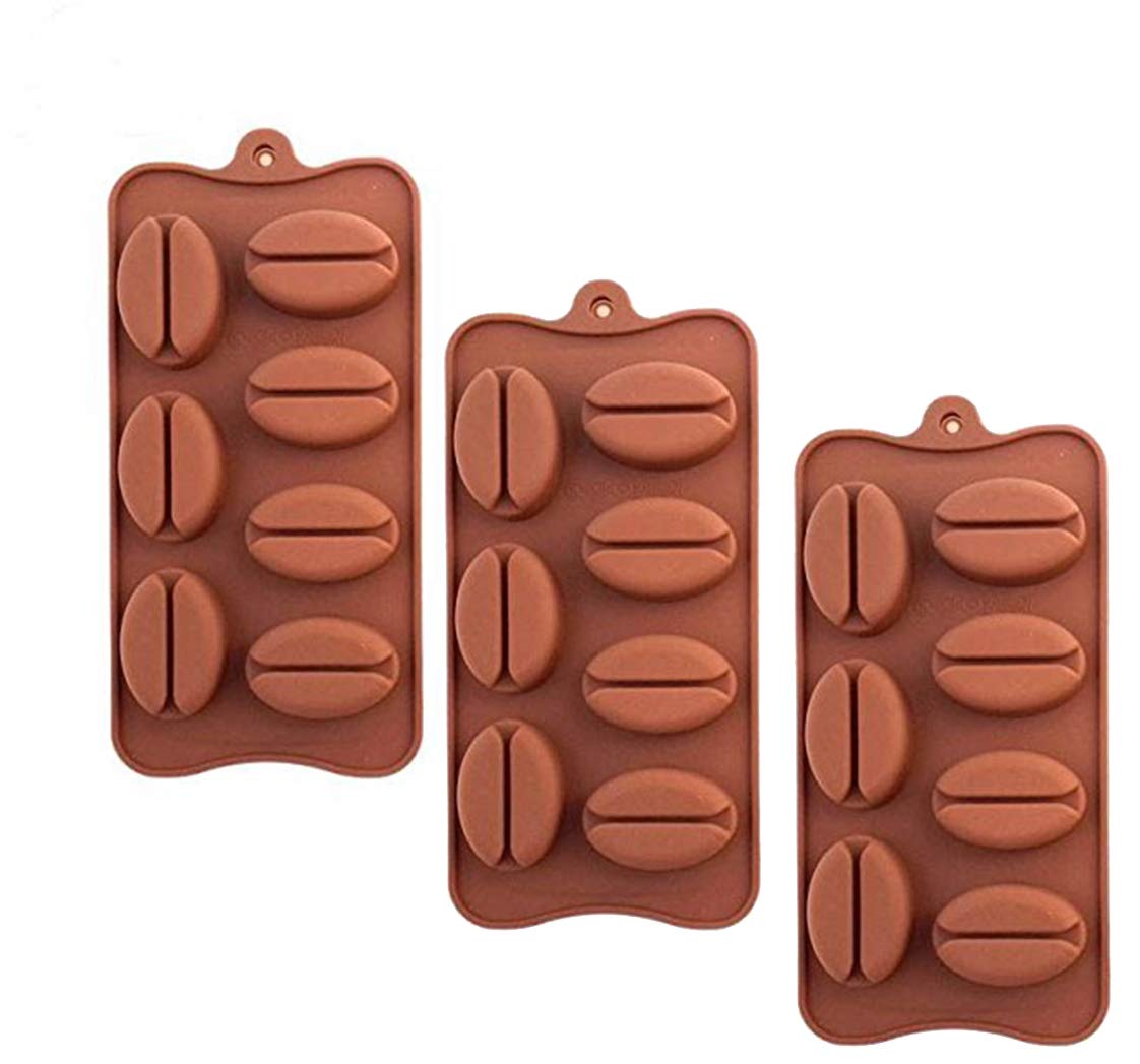 POPBLOSSOM + Coffee Bean Shape Ice Cube Tray (3-Pack)