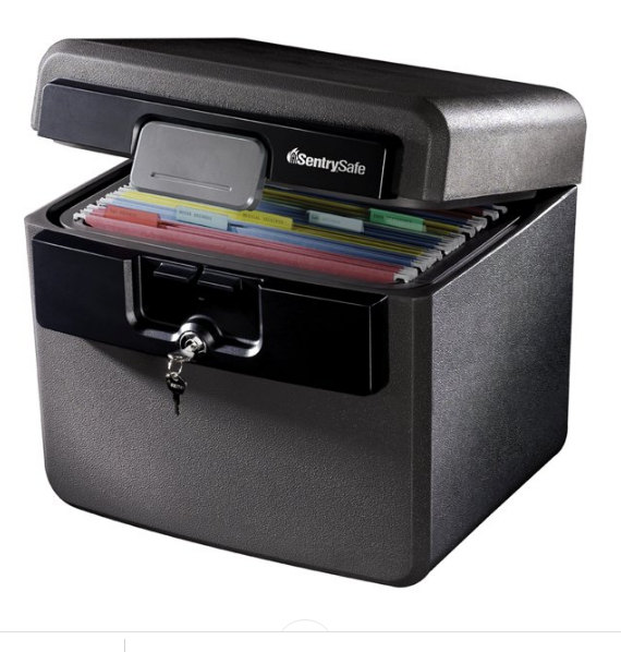 SentrySafe + SentrySafe Fire-Resistant and Water-Resistant Box Safe
