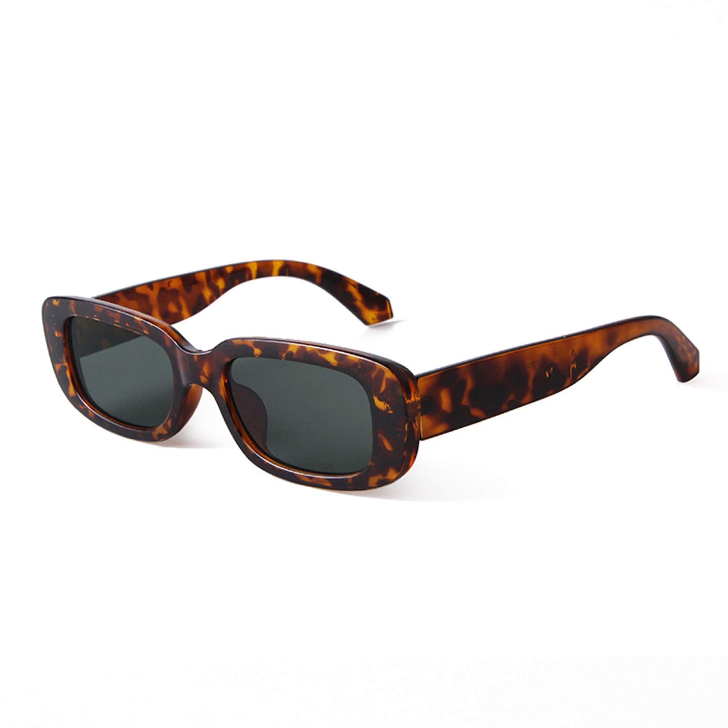 BUTABY + Tortoiseshell Rectangle Sunglasses