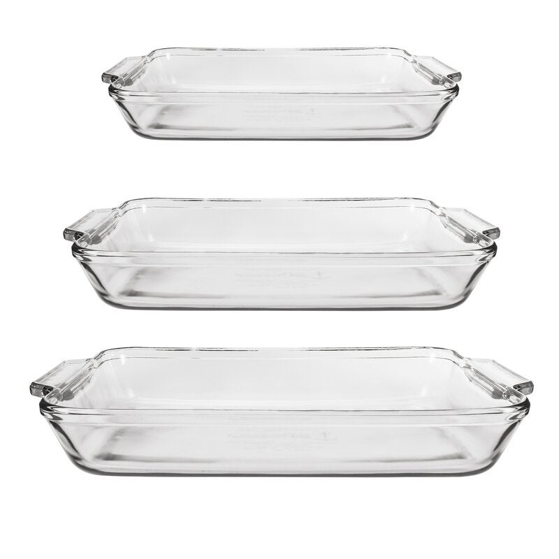 Anchor Hocking + 3-Piece Bakeware Set