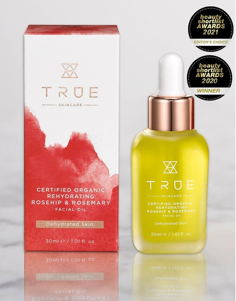 True Skincare + Certified Organic Rehydrating Rosehip & Rosemary Facial Oil