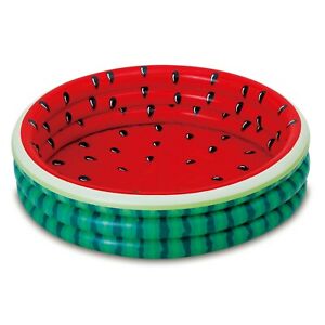 Waves + Inflatable Watermelon 3-Ring Pool, 45″ x 10″