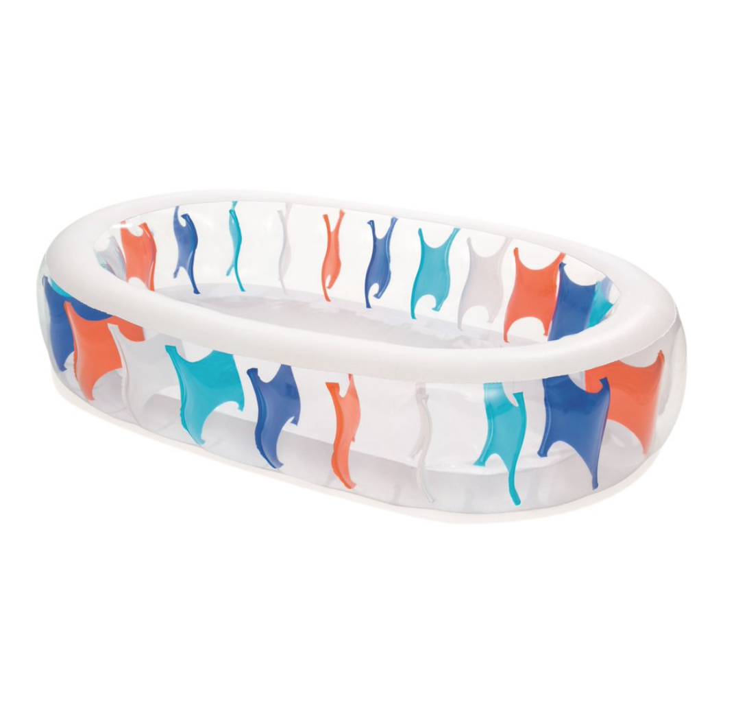 H2OGO! + Oval Inflatable Family Kiddie Swimming Pool