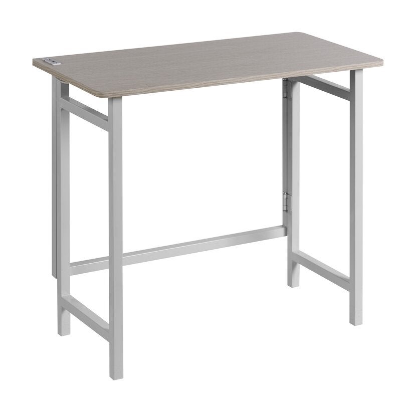 Ebern Designs + Basics No Assembly Compact Desk, Dual Usb