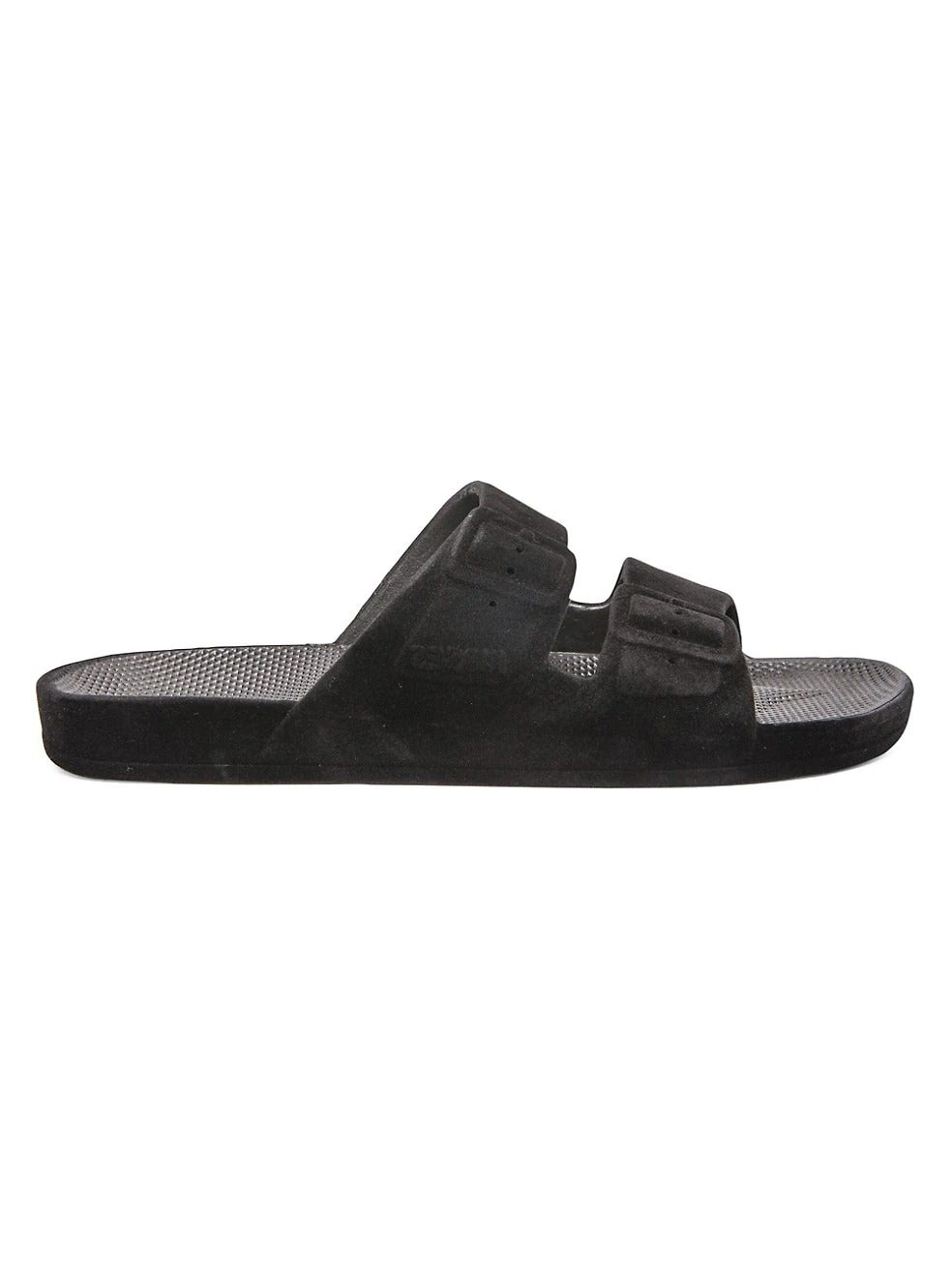 Freedom Moses + Bond Velvet Two-Strap Slides