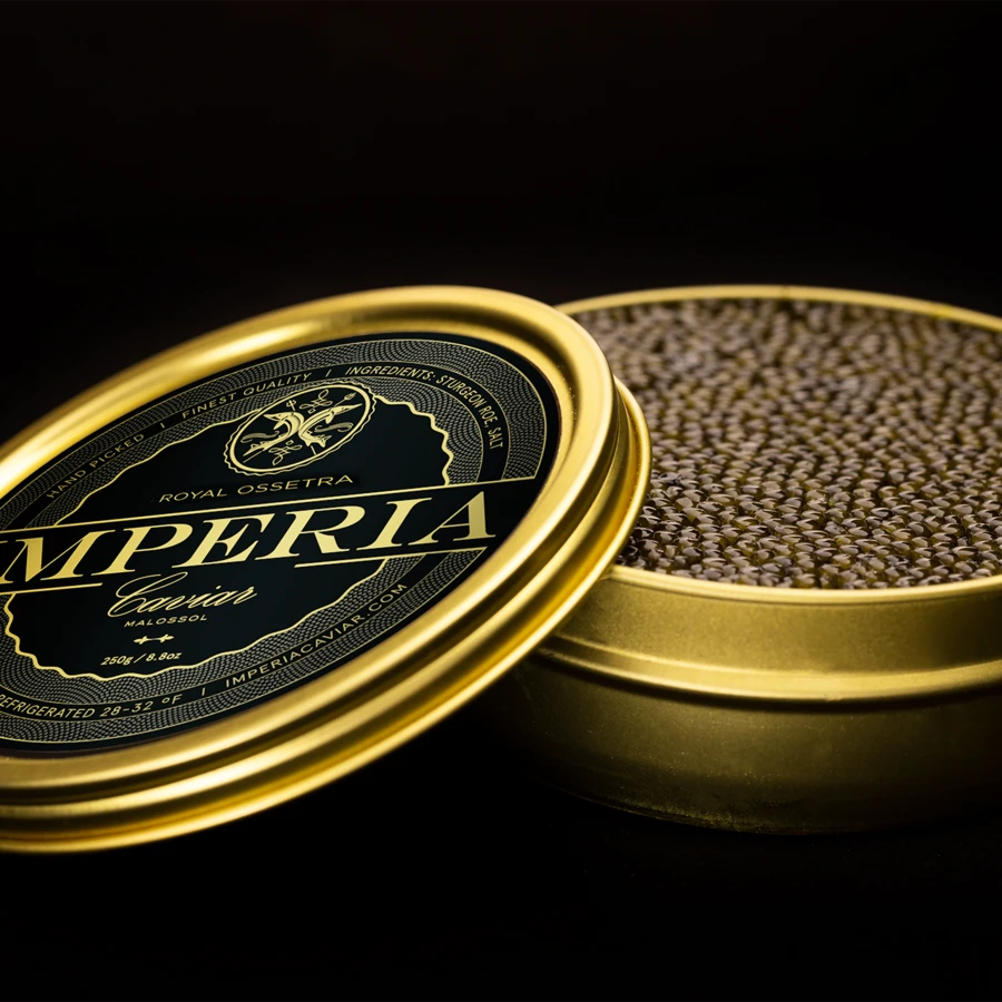 Imperia Caviar + Royal Ossetra Caviar
