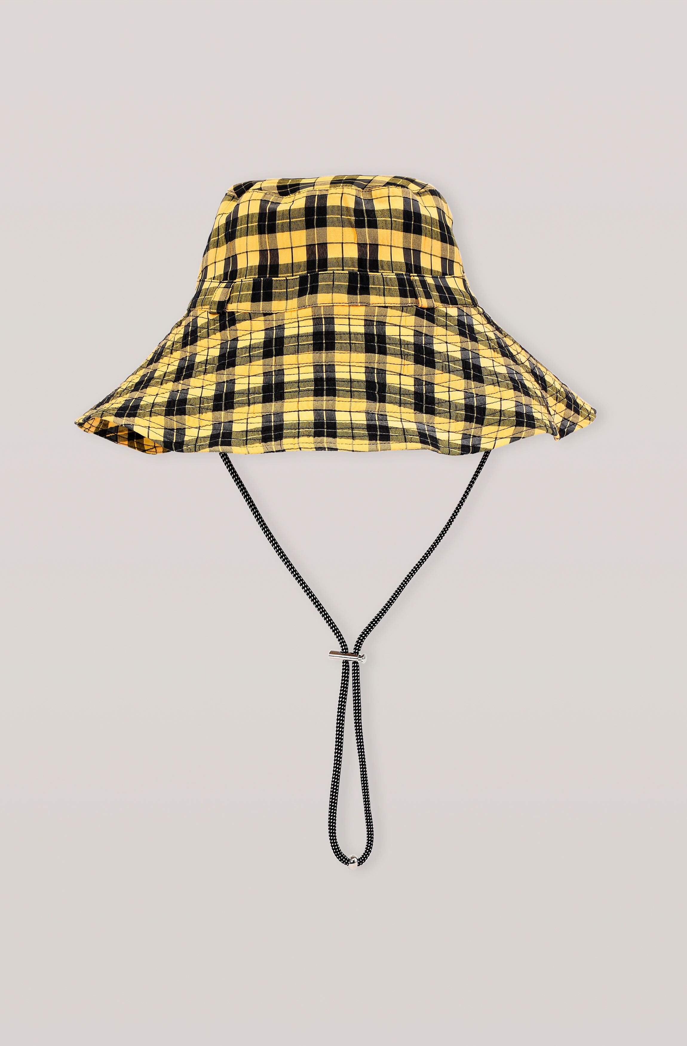 Ganni + Seersucker Check Hat