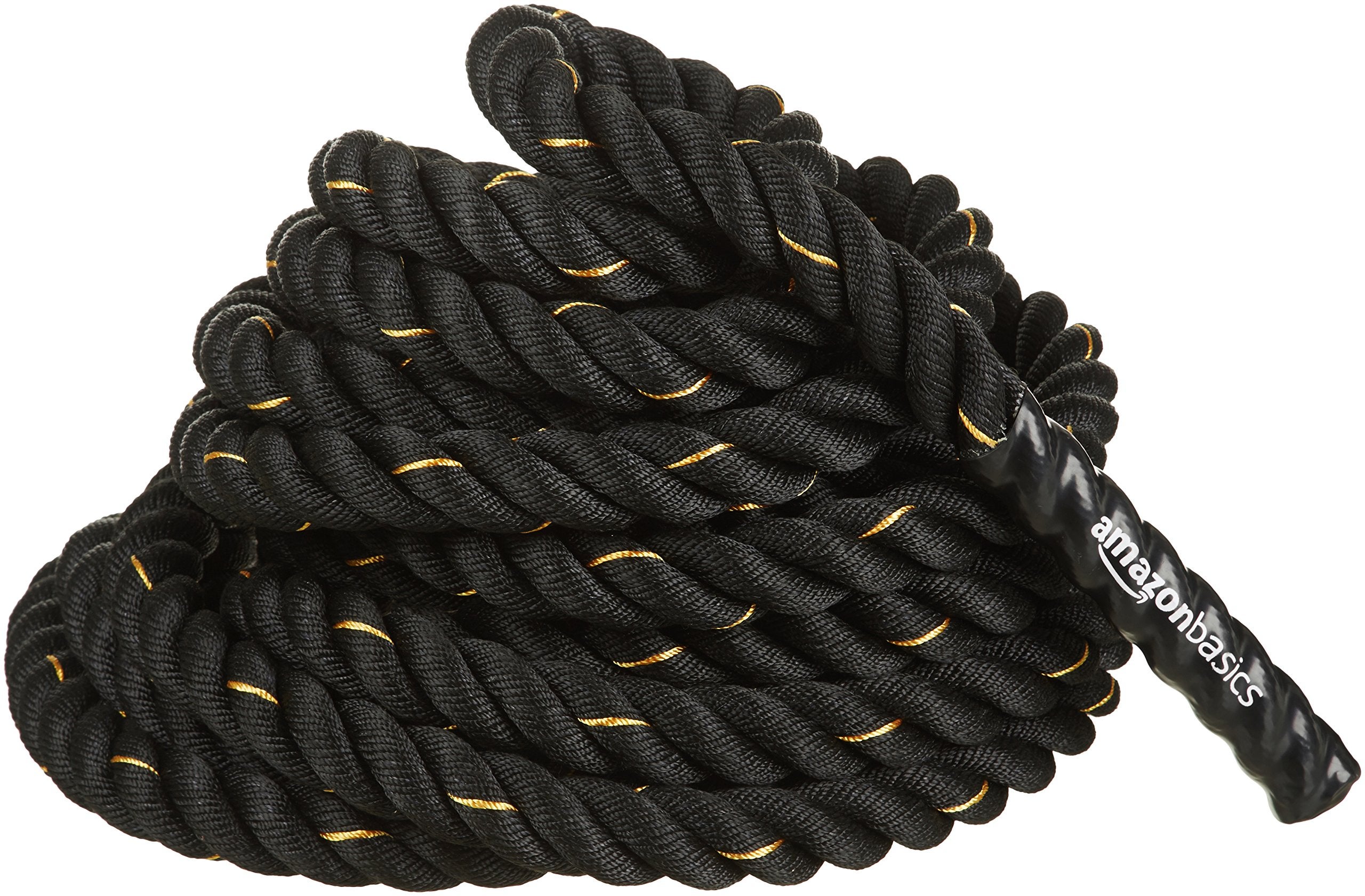 Amazon Basics + Battle Exercise Training Rope – 30/40/50 Foot Lengths