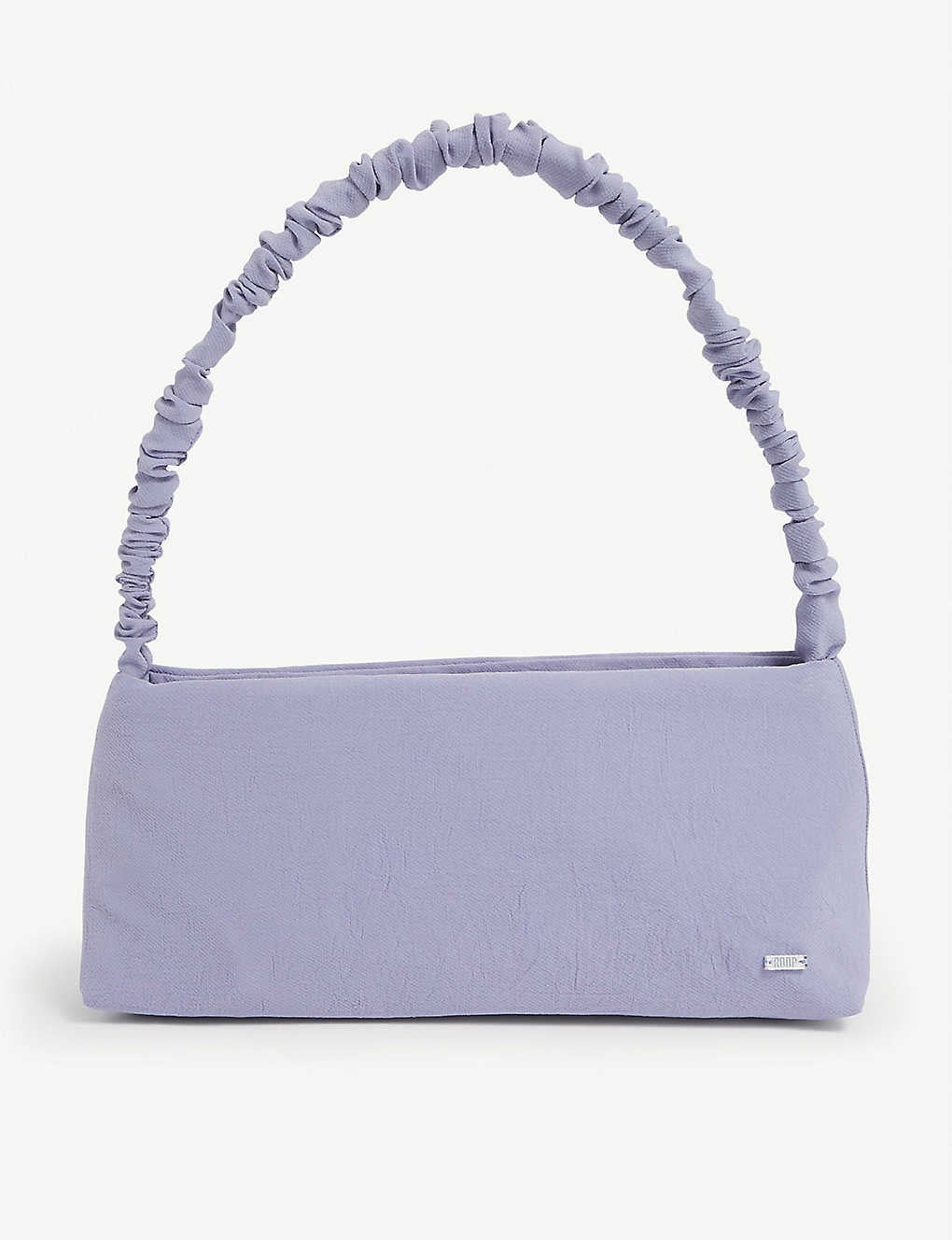ROOP + Monica textured-linen shoulder bag