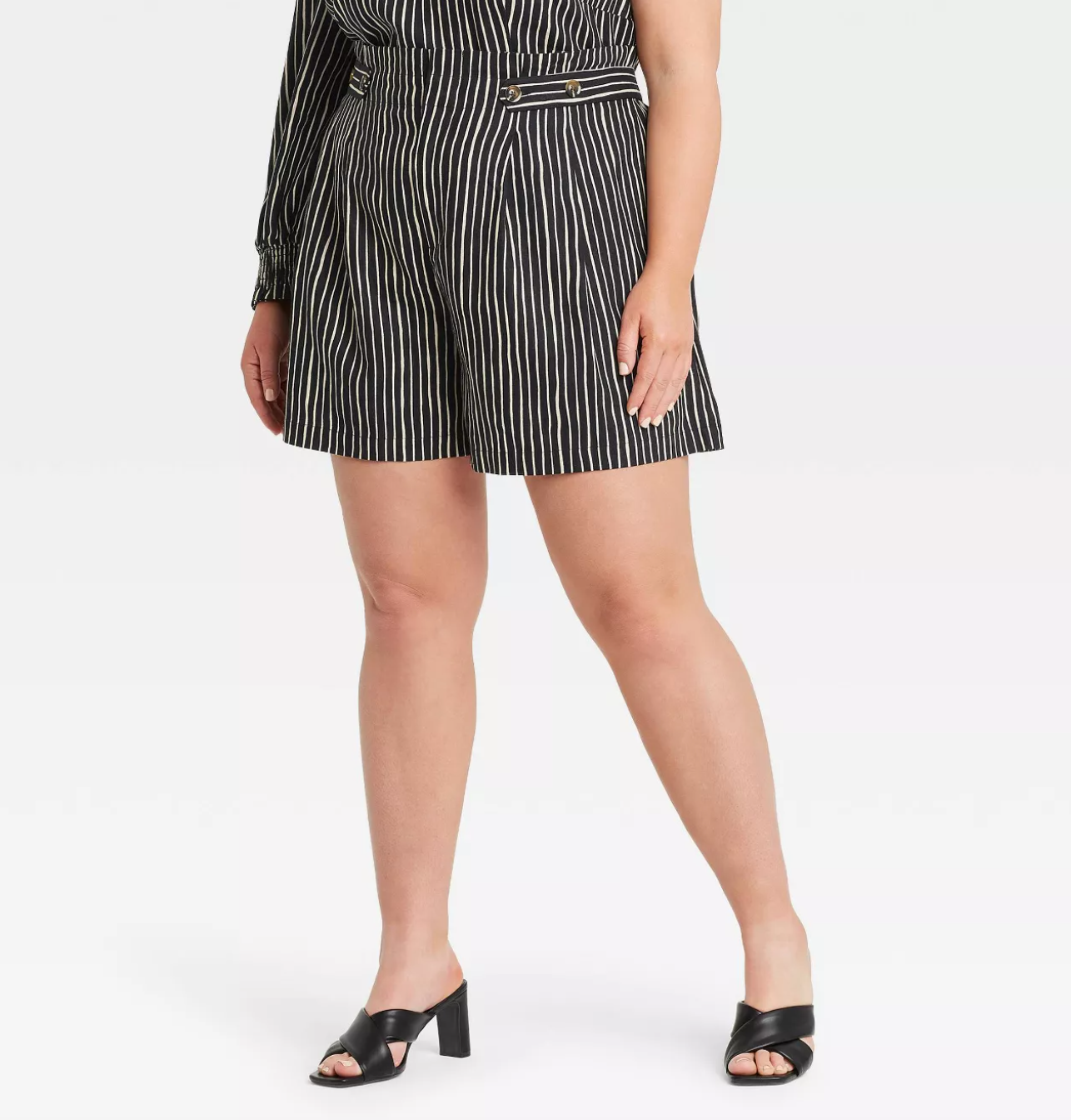 Target x Who What Wear + Button Detail Paperbag Shorts