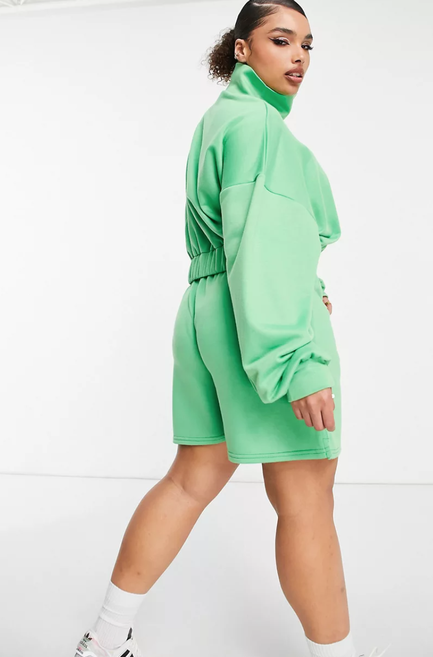 ASOS DESIGN Curve + Curve 70s Track Top