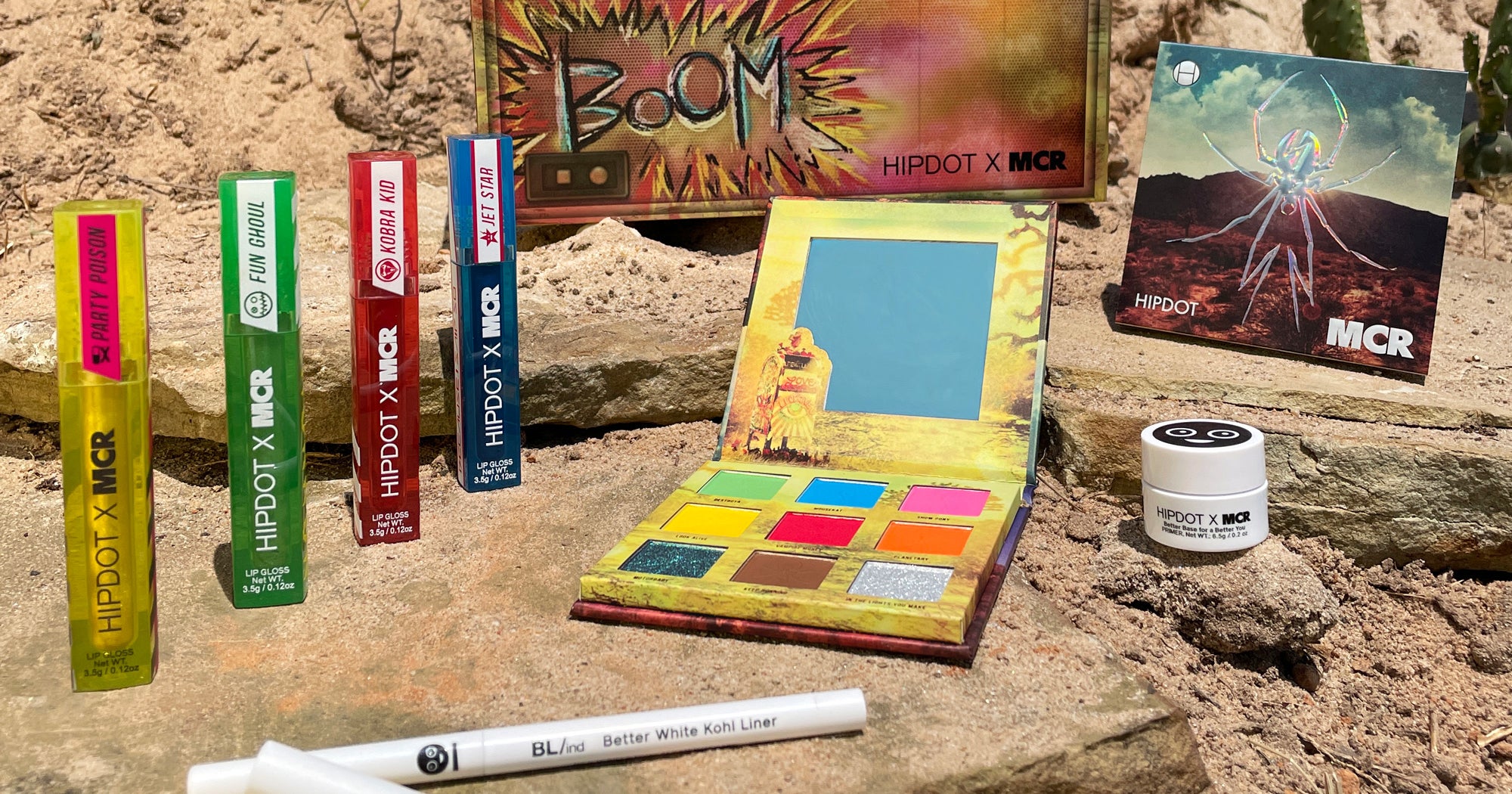 My Chemical Romance X HipDot Danger Days Makeup Details