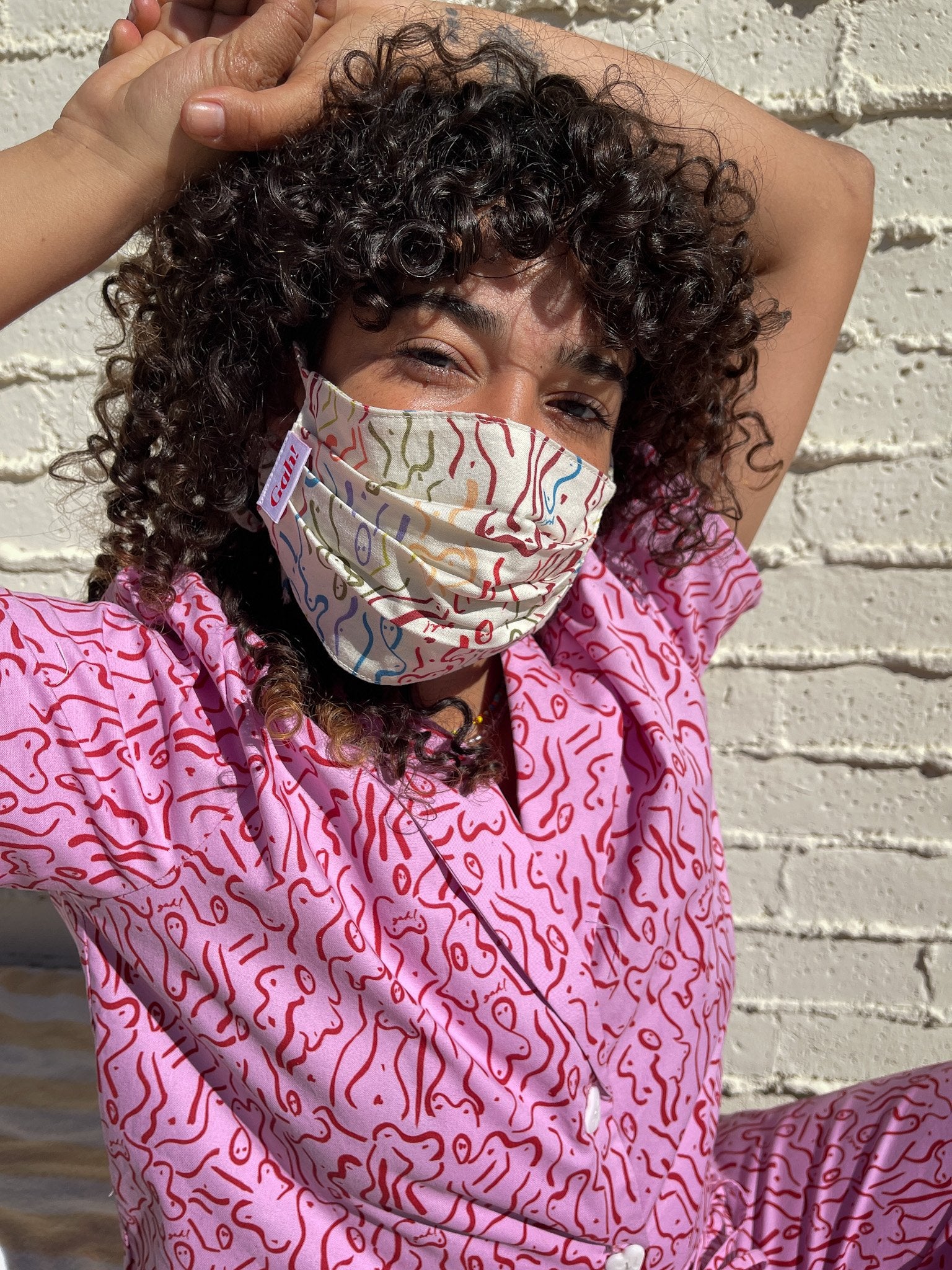 Lisa Says Gah + Woven Mask, Painted Ladies Rainbow