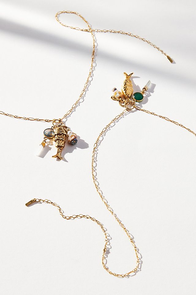 Chan Luu + Lucky Fish Charm Pendant Necklace