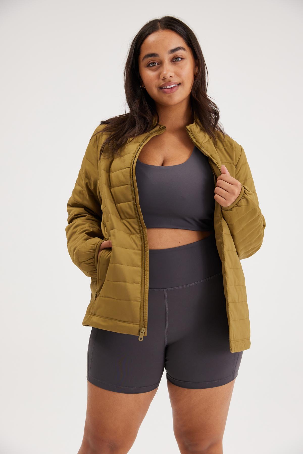 Girlfriend + Woodstock Packable Puffer