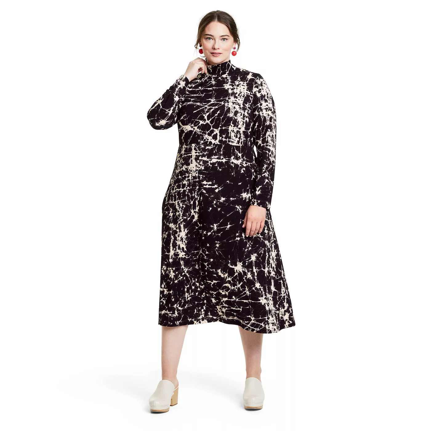 Rachel Comey x Target + Marble Print Long Sleeve Knit Dress
