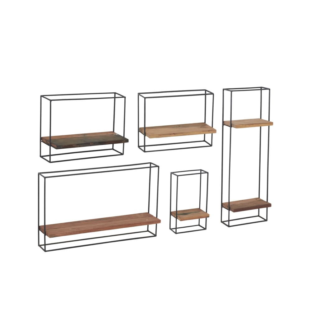 Puji + KLEO Set of 5 Decorative Wall Shelves